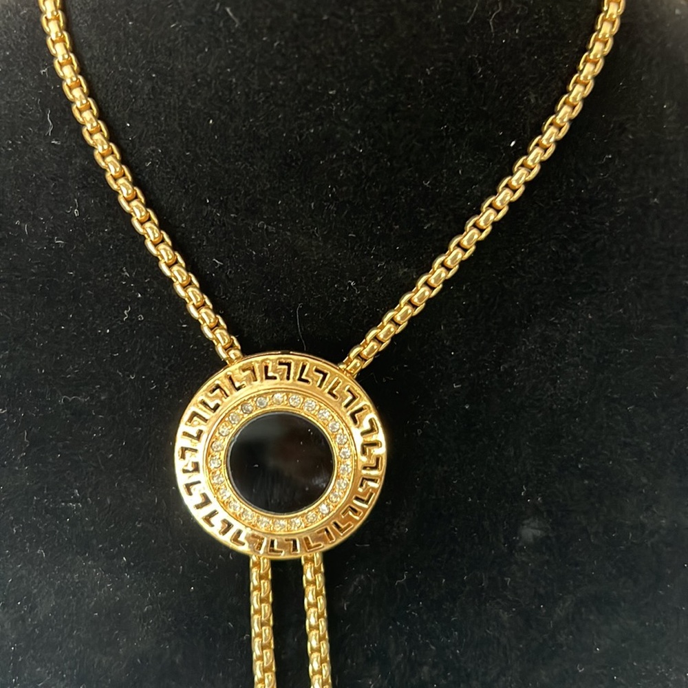 Greek Key Necklace. - Gem